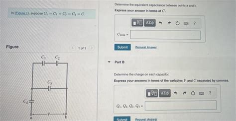 Solved Determine The Equivalent Capacitance Between Points A Chegg