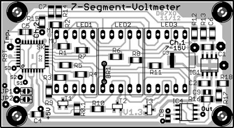 Dg7xo ´s Homepage Selbstbauprojekte 7 Segment Spannungsmessmodul