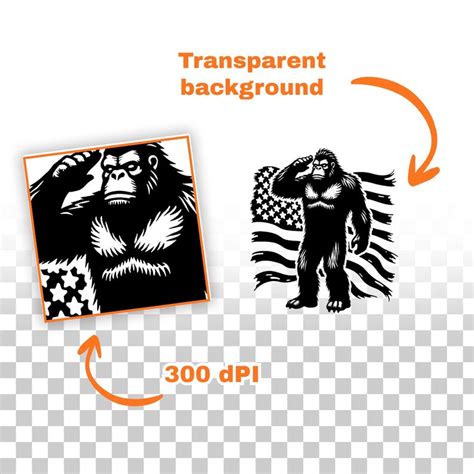 Patriotic Bigfoot Svg Bundle Usa Flag Designs Digital Download Etsy