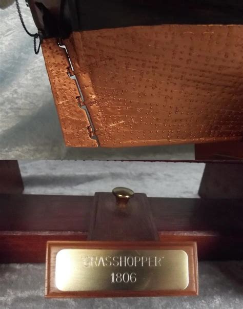 Hand Built 164th Scale Model Of Hms Grasshopper Cruizer Class Brig Sloop Sally Antiques