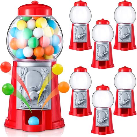 Viorawhite 12 Pack Mini 5 Gumball Machine Without Candy Plastic