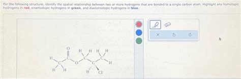 Solved For The Following Structure Identify The Spatial