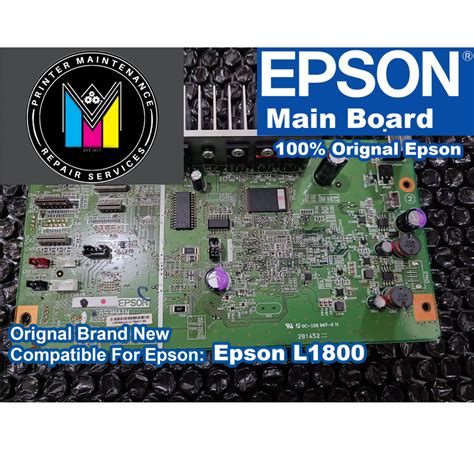 Original Epson Main Board For Epson L1800 Printer Shopee Philippines