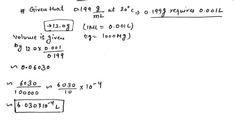 Solved STATES OF MATTER Using Solubility To Calculate Solute Mass Or Course Hero