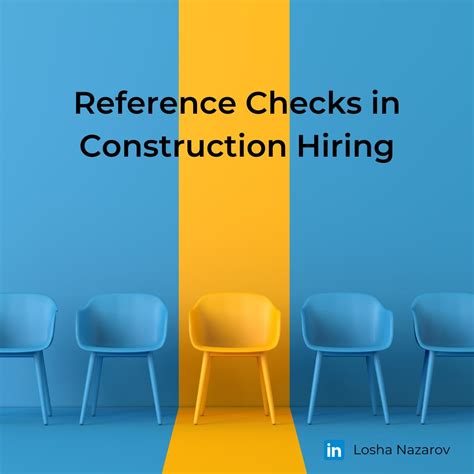 Losha Nazarov On Linkedin Constructionhiring Referencechecks Hrbestpractices Constructelite