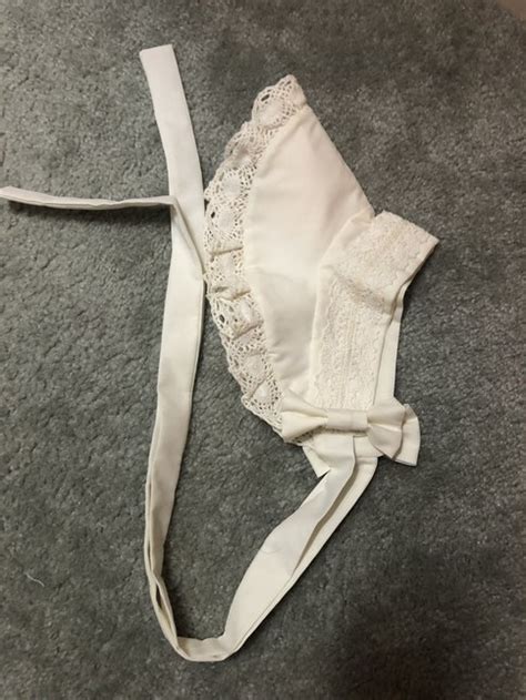 White Old School Bonnet Hair Accessories Lace Market Lolita