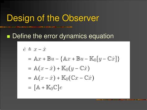 PPT Full Order Observer Design Using Simulink PowerPoint Presentation ID