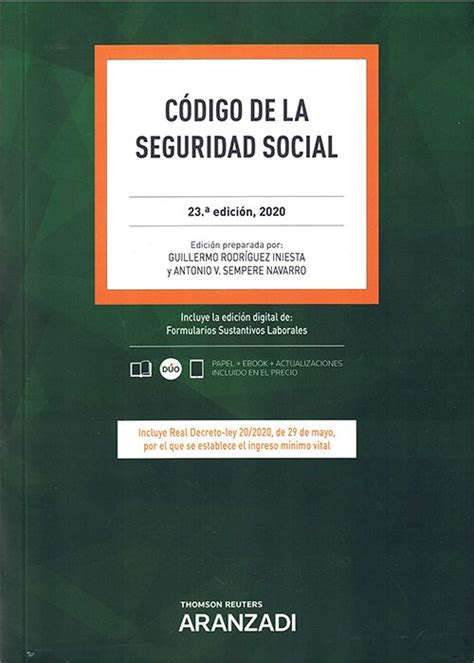 CÓdigo De La Seguridad Social Códigos Básicos Aranzadi Papel