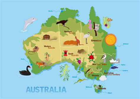 Geography Map Of Australia