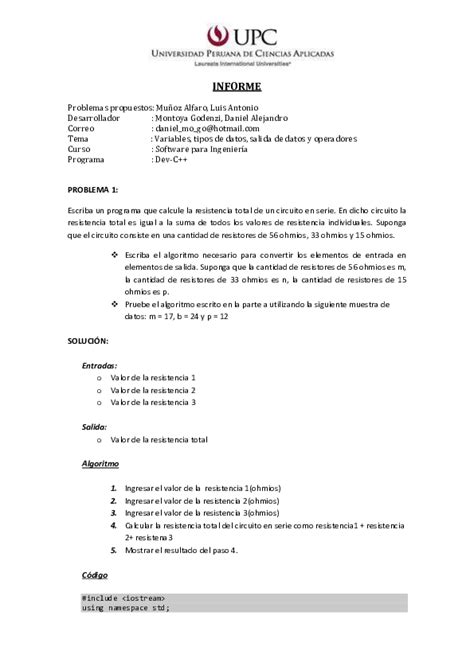 Pdf Variables Tipos De Datos Salida De Datos Y Operadores
