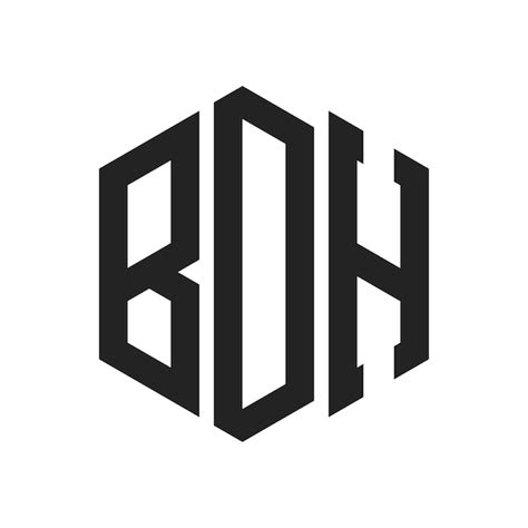 Premium Vector Bdh Logo Design Initial Letter Bdh Monogram Logo Using
