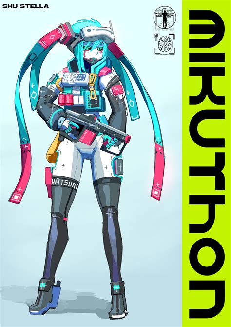 Shu Stella Hatsune Miku Marathon Vocaloid Absurdres Commentary English Commentary Highres