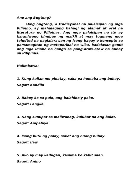 Filipino Assignment Pdf