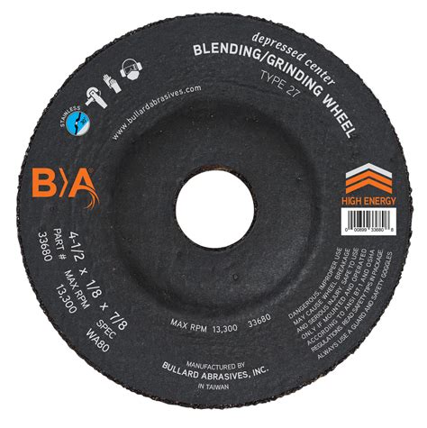 Blend Deburr And Grinding Wheels Type 27 — Bullard Abrasives — Bullard