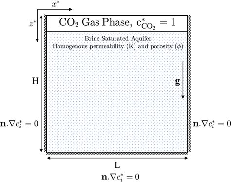 Schematic Diagram Of The Simulation Domain And The Boundary Conditions