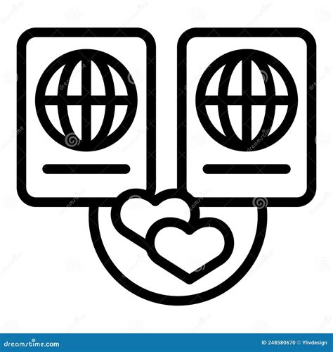 Sex Gender Passport Icon Outline Vector Teacher Advice Stock Vector