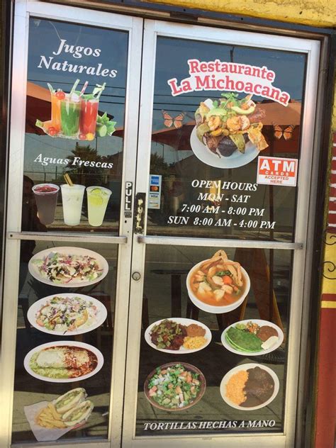 Menu At La Michoacana Restaurant In East Los Angeles Los Angeles E