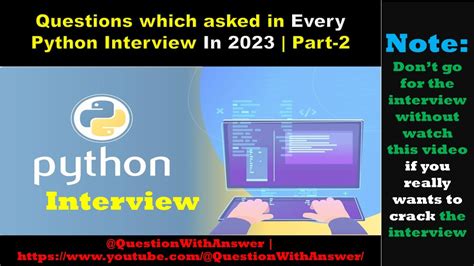 Python Interview Question And Answer For Fresher In 2023 Must Watch