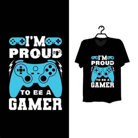 Typography Gamer T Shirt Design Vector Art At Vecteezy