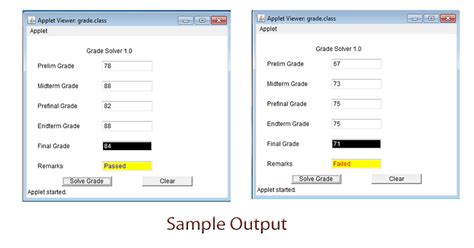 Free Programming Source Codes And Computer Programming Tutorials Grade Solver Using Java
