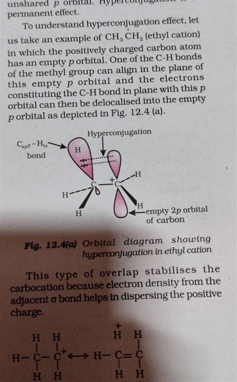 Permanent Effect To Understand Hyperconjugation Effect Let Us Take An E