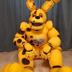 Spring Bonnie Costume — Fnaf Animatronic Cosplay Suit — Scary Bunny