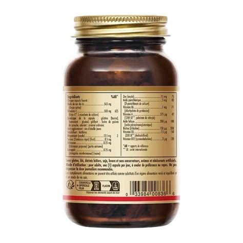 Solgar Ester C Plus Immune Complex Capsules Système Immunitaire
