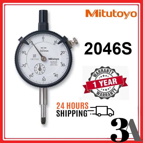Mitutoyo 2046S Dial Indicator With Lug Back 10mm Malaysia Supplier ...