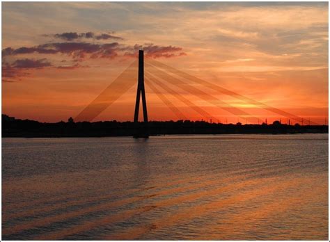 River Daugava In The Sunset Beautiful Places Sunset Outdoor