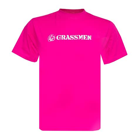 Grassmen Unisex Adults Pink T Shirt