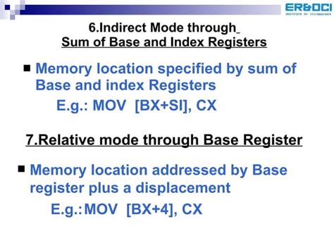 assembly language programming unit 4 ppt