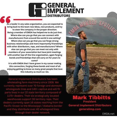 Member Spotlight Mark Tibbitts Past President Of The Emda Board Of