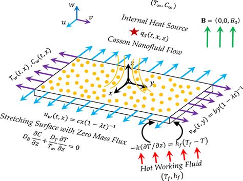 Sketch Of The Three‐dimensional Casson Nanofluid Flow Color Figure Can
