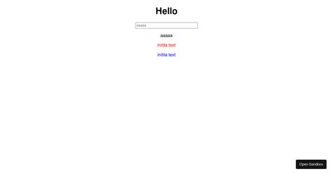 React Codesandbox