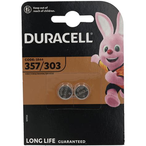 Duracell D357b2 Silver Oxide Button Cell Battery 357303 Sr64 15v