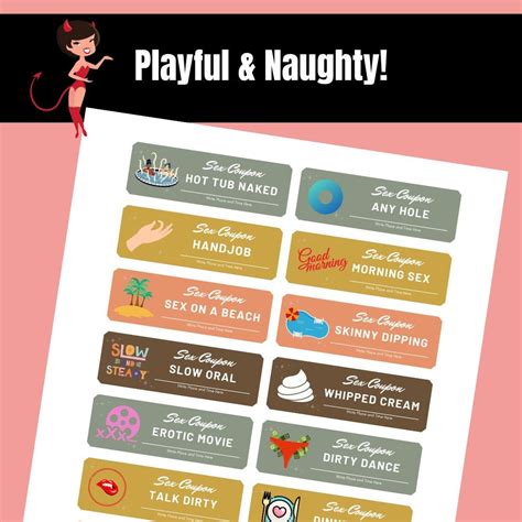 64 Sex Coupons Playful Naughty PDF Download Print And Use Kinky Coupons Sexy Coupons