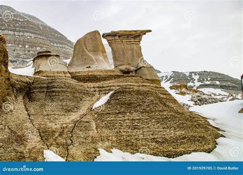 Winter Clings To The Hoodoos As Spring Arrives In The Badlands