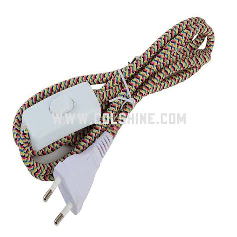 Fabric Covered Braided 2 Core Lighting Cable