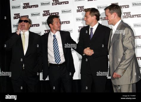 Left To Right Jack Nicholson Mark Wahlberg Leonardo Dicaprio And