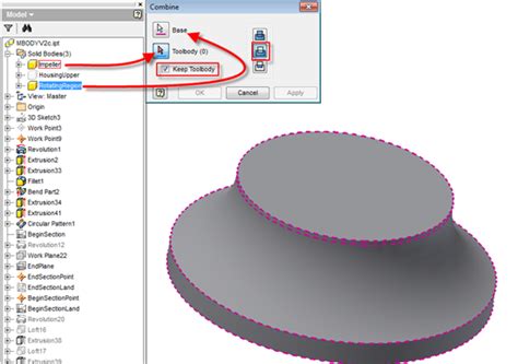 Autodesk Inventor Combine Tool And CFD Rotating Regions
