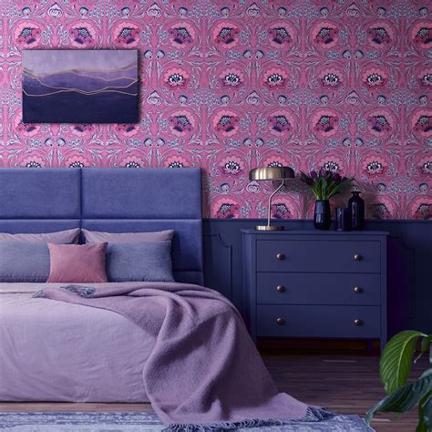 How To Choose Patterned Wallpaper To Create A Bedroom Feature Wall