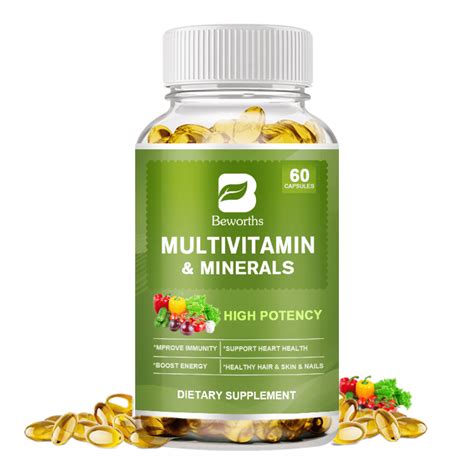 Beworths Multivitamin And Minerals Supplement Iron Zinc Vitamins D3