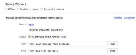 javascript replace asset in service worker with fetch event stack