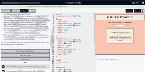 Ema Oprisan On Linkedin Freecodecamp Codenewbie Palindromeprogress
