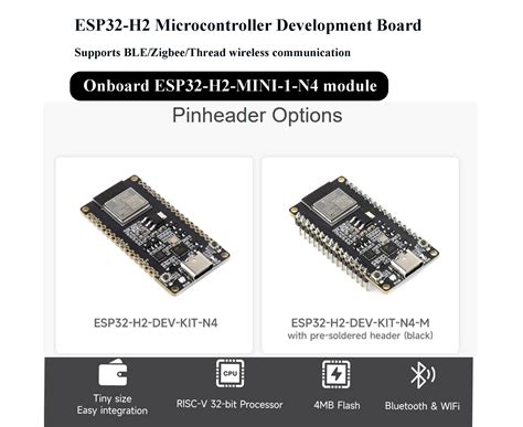Esp32 H2 Microcontroller Development Board Onboard Esp32