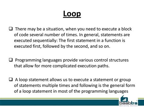 Loops In C Pptx