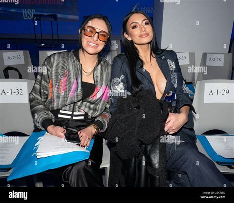 Sonya Deville And Toni Cassano Attends Front Row At The Blue Jacket