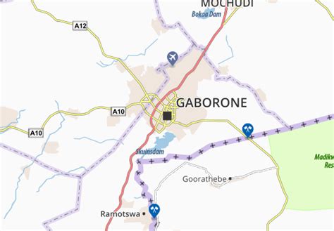 Michelin Gaborone Map Viamichelin