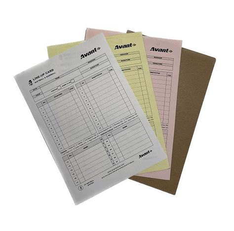 Line Up Cards Avant