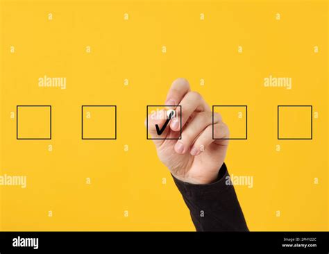 Approval And Confirmation Selecting The Right Option Or Making The Correct Decision Male Hand